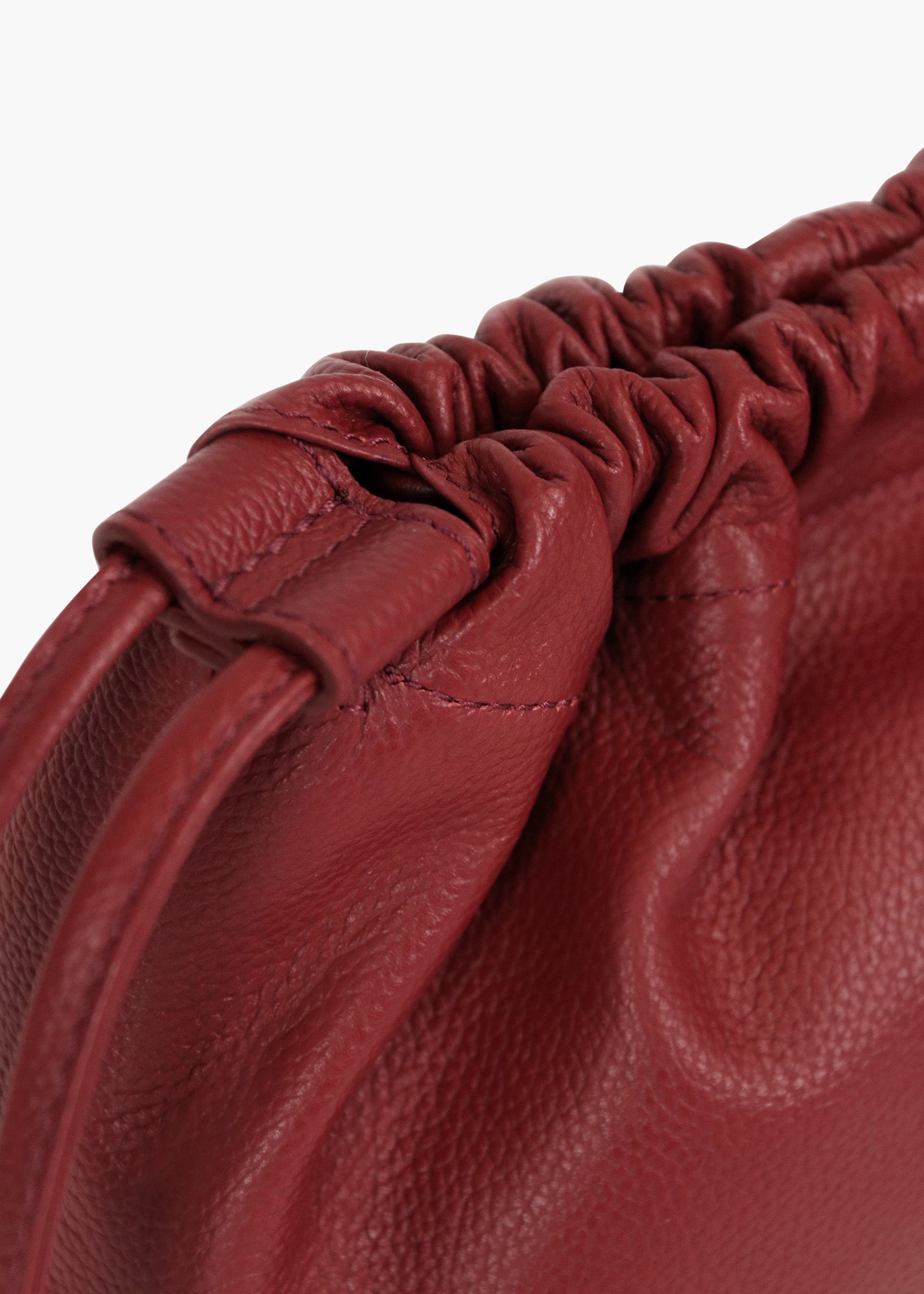 Celia Bordeaux Leather Crossbody Bag – Serla