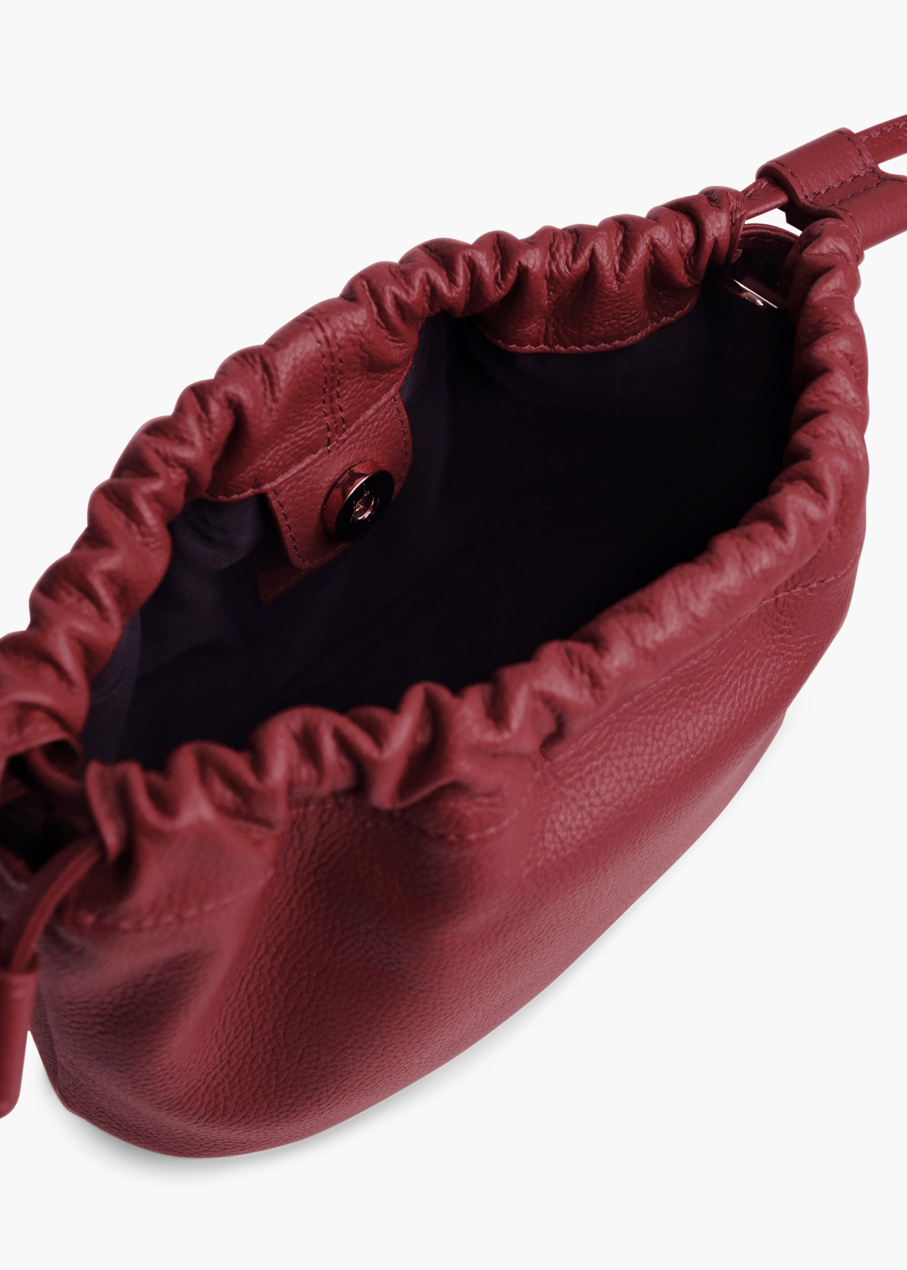 Celia Bordeaux Leather Crossbody Bag – Serla